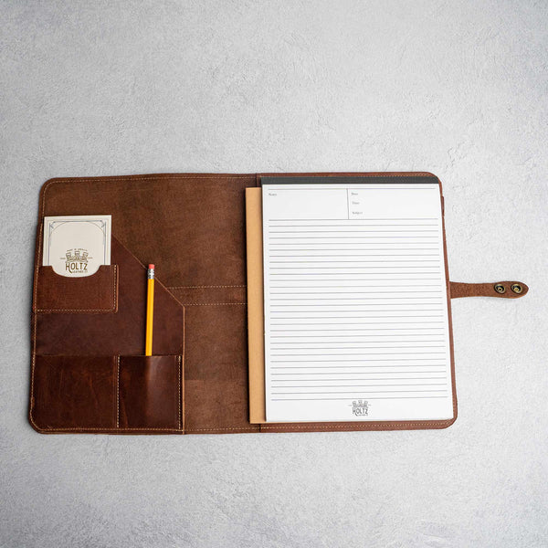 The Officially Licensed Marine Corps Leather Portfolio Padfolio - The ...