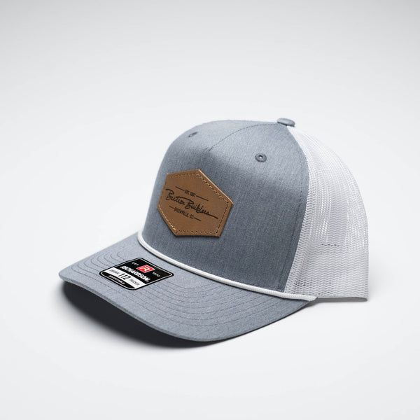 Richardson 112FP Custom Five Panel Trucker Leather Patch Hat - Holtz Co.